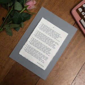 Two Little Shadows, Barbara Burrows Poem - Hand Typed Poetry on Deckle ...