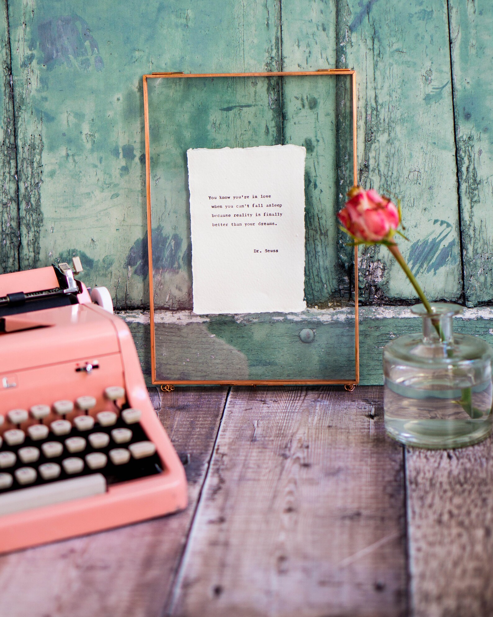 Custom Poem Personalised Hand Typed Poetry on Deckle Edge - Etsy