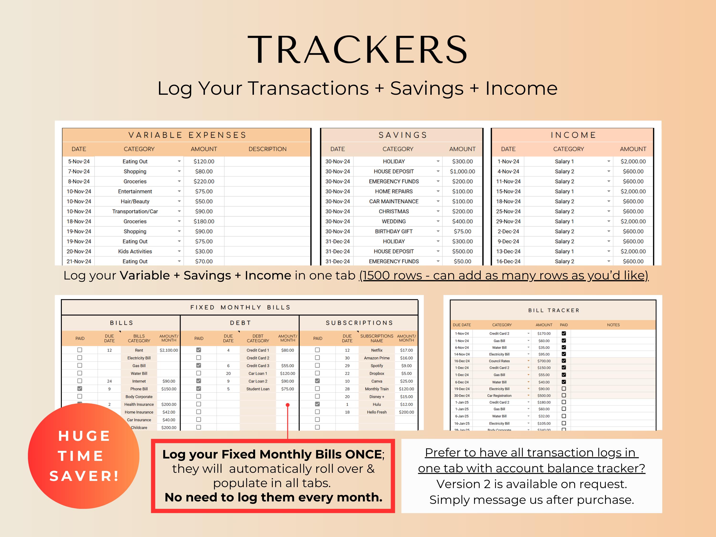 Life Mastery Bundle: Budget, Habit & Goal Tracker - Google Sheets ...
