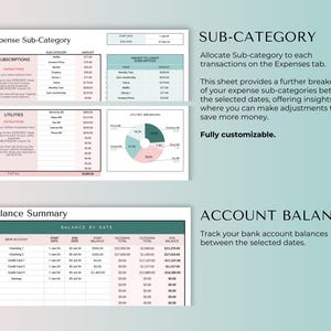 Google Sheets Income and Expense Tracker: Monthly Budget Spreadsheet ...