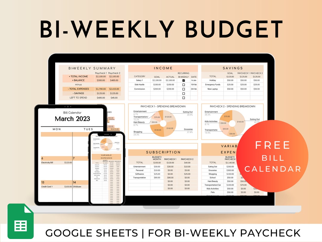 Biweekly Fortnightly Budget Planner Budget by Paycheck - Etsy Australia