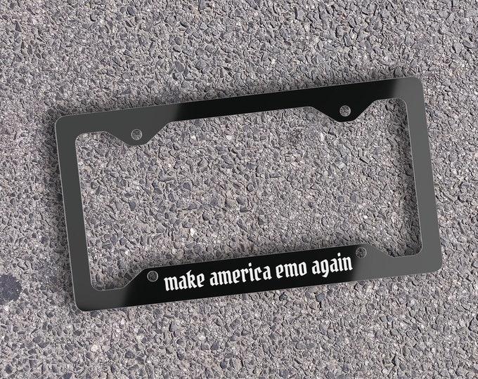 Emo Kid License Plate Frame I'm Not OK Okay Elder Millenial Scene Emo ...