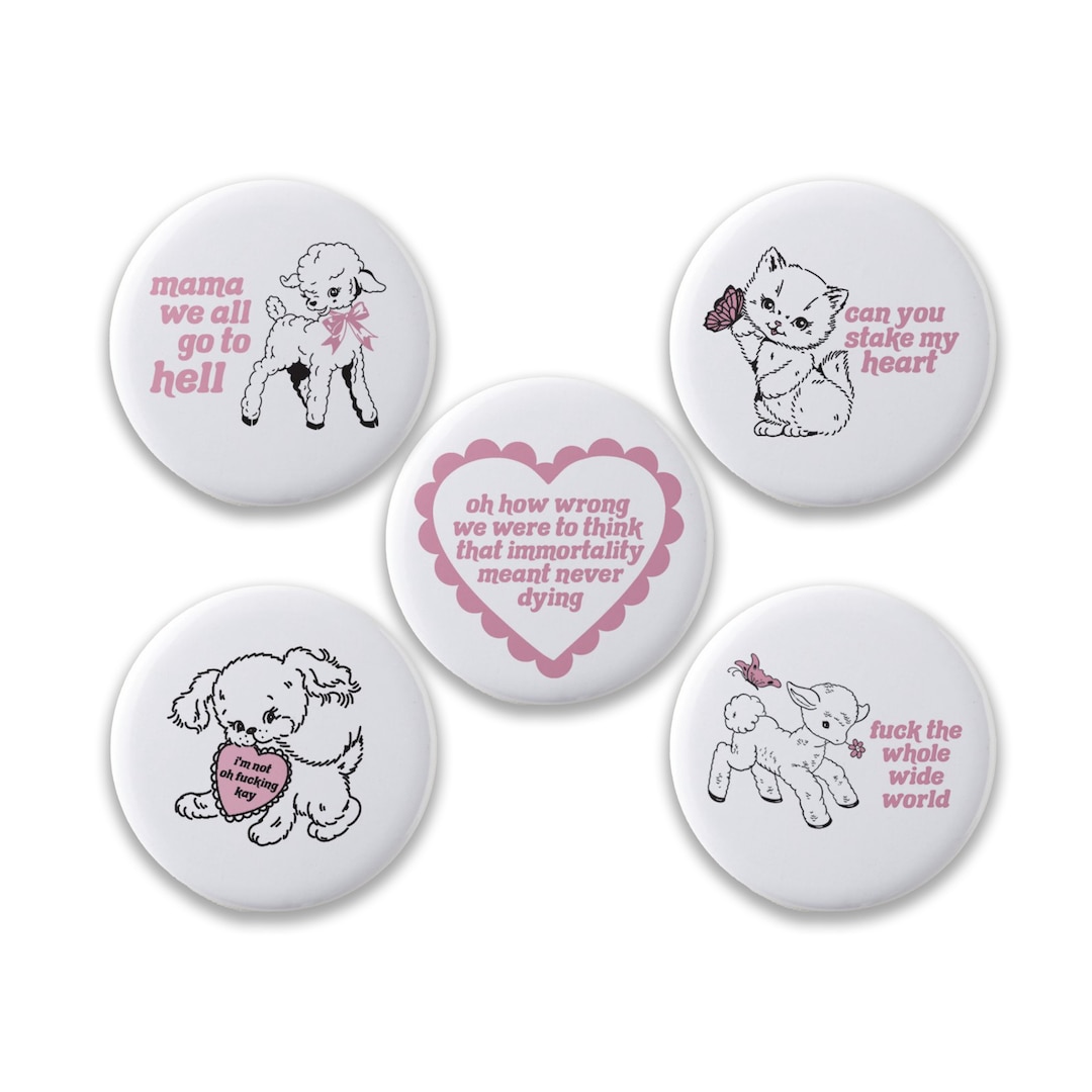 MCR Pinback Buttons Pins Fan Art Emo Funny Gift Cute Badge - Etsy