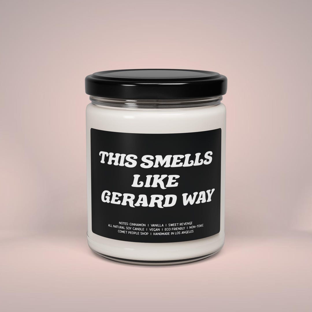This Smells Like Gerard Scented Soy Candle, 9oz Funny Gift MCR Fan Art ...