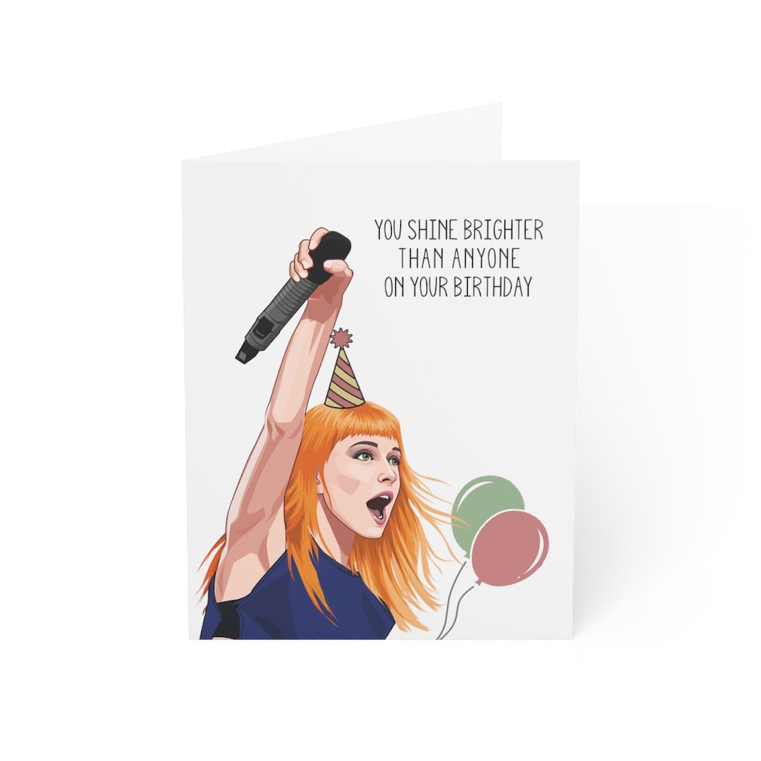 You Shine Brighter Emo Birthday Greeting Card Fan Art Etsy