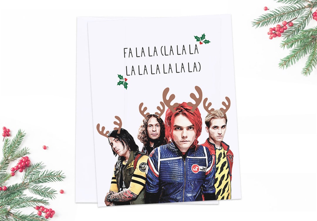 MCR Fan Art Holiday Funny Emo Greeting Card Na Na Na Parody ...