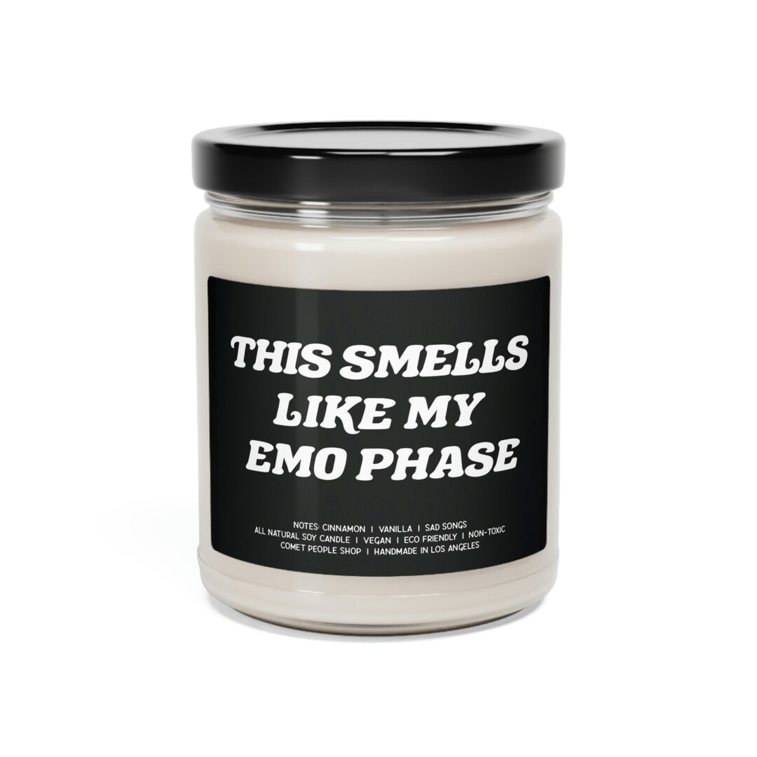 This Smells Like My Emo Phase Scented Soy Candle, 9oz Vegan Non-toxic ...