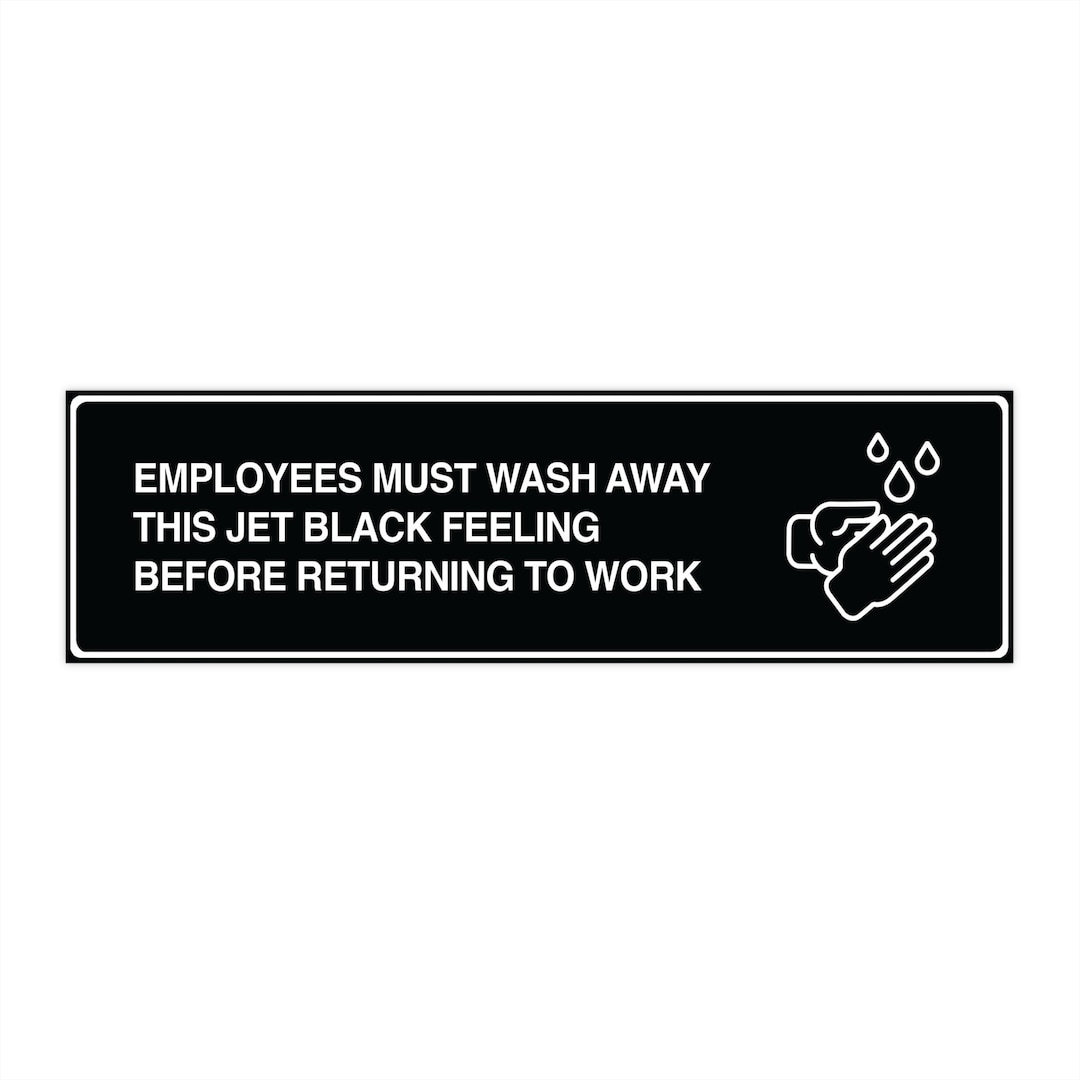 MCR Employees Must Wash Away This Jet Black Feeling Sticker Bumper ...