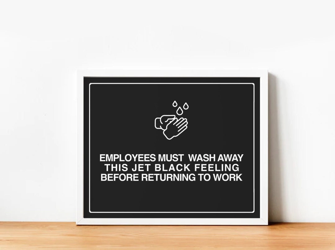 MCR Employees Must Wash Away This Jet Black Feeling Poster Print Rock ...