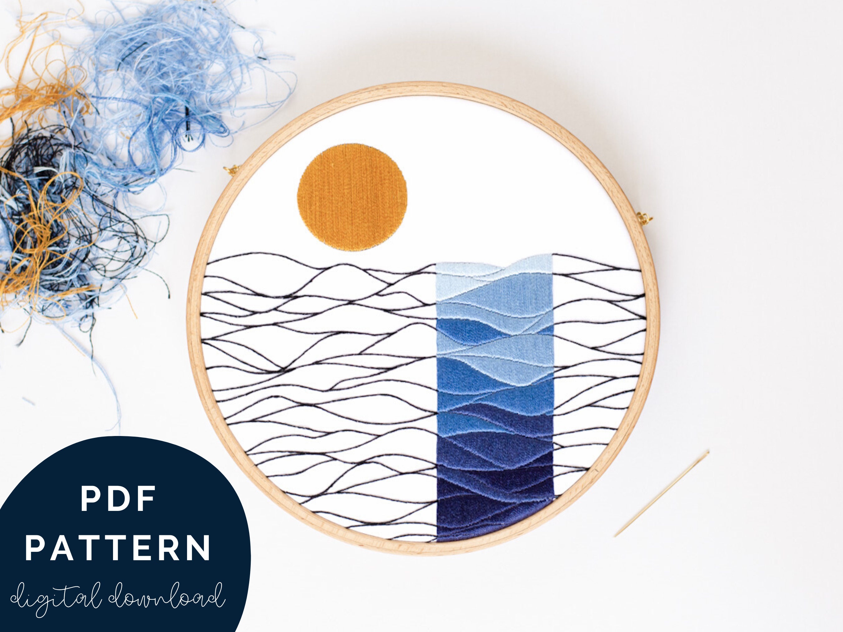 Embroidery Pattern open Sea Sea Embroidery PDF - Etsy