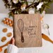 Wooden Cook Binder With Personalized Book Spine, Cooking Gift for Mom ...