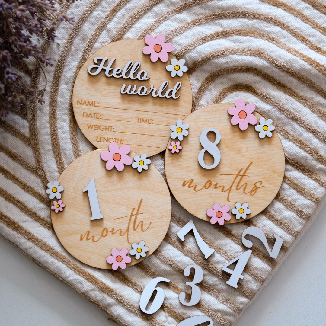 Newborn Wooden Announcement Sign, Hospital Name Sign, Name Plaques ...