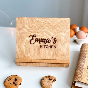 Wooden Cook Binder With Personalized Book Spine, Cooking Gift for Mom ...