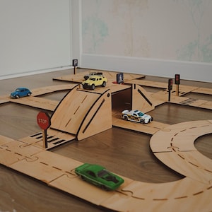 Montessori Educational Toy for Kids, Wooden Road Track Personalized ...