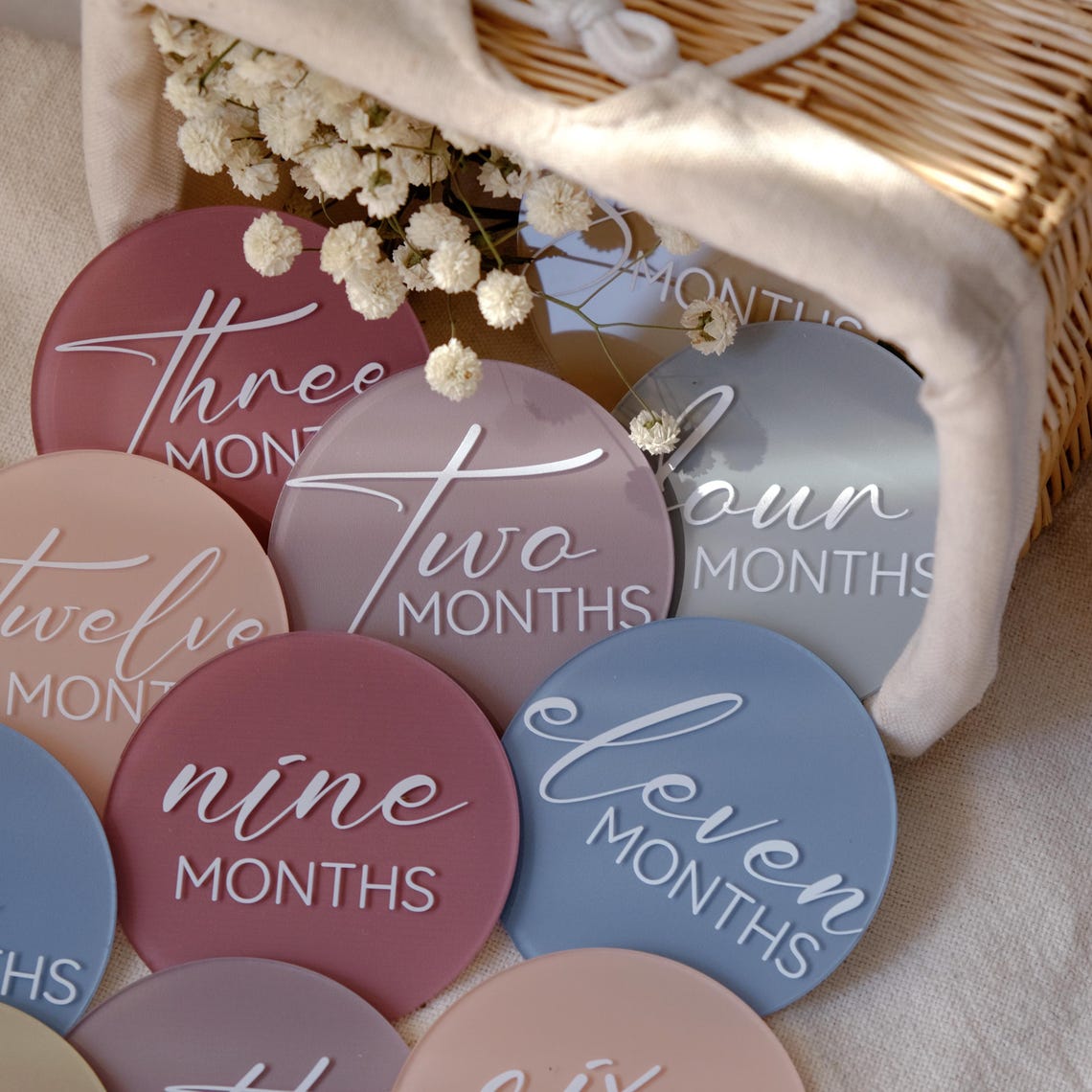 Birth Announcement Sign, Baby Monthly Milestones, Acrylic Name Plaques ...