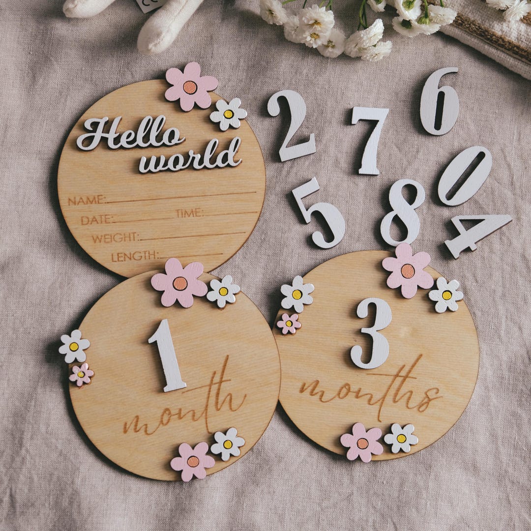 Pregnant Gift, New Born Girl Plaques, Newborn Name Sign, Baby Wooden ...
