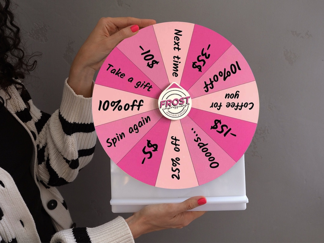Custom Spinning Wheel Promotional Game, Business Dry Erase Wheel Game ...