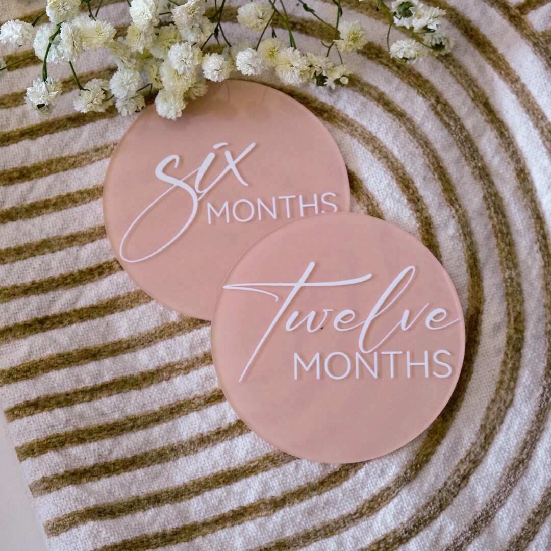Acrylic Baby Monthly Milestones, Pregnancy Gift, Baby Shower Gift, New ...