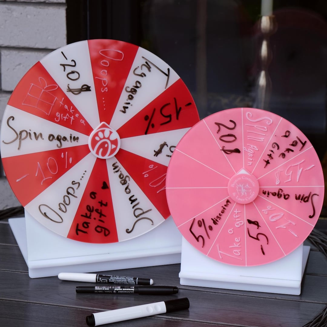 Customized Spinning Wheel, Acrylic Spinner Board, Spin Wheel, Business ...