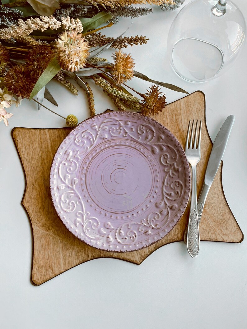 Wedding Rustic Table Décor Wooden Charger Plate Set in Bulk - Etsy