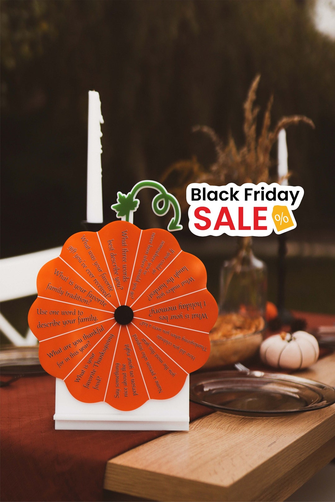 Thanksgiving Family Game Wheel of Fortune Pumpkin Party - Etsy