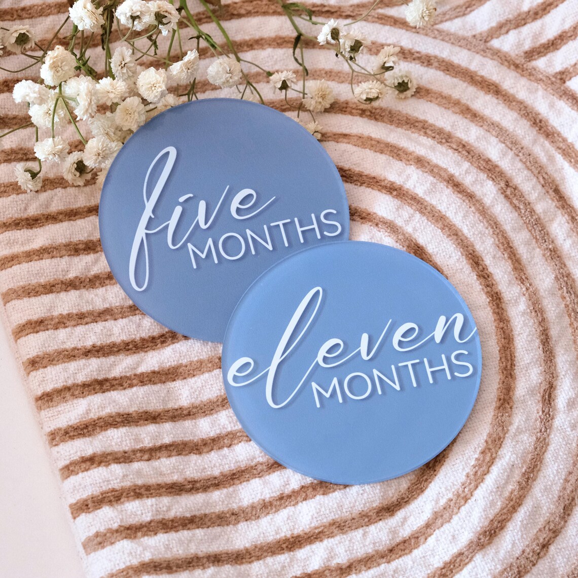 Birth Announcement Sign, Baby Monthly Milestones, Acrylic Name Plaques ...