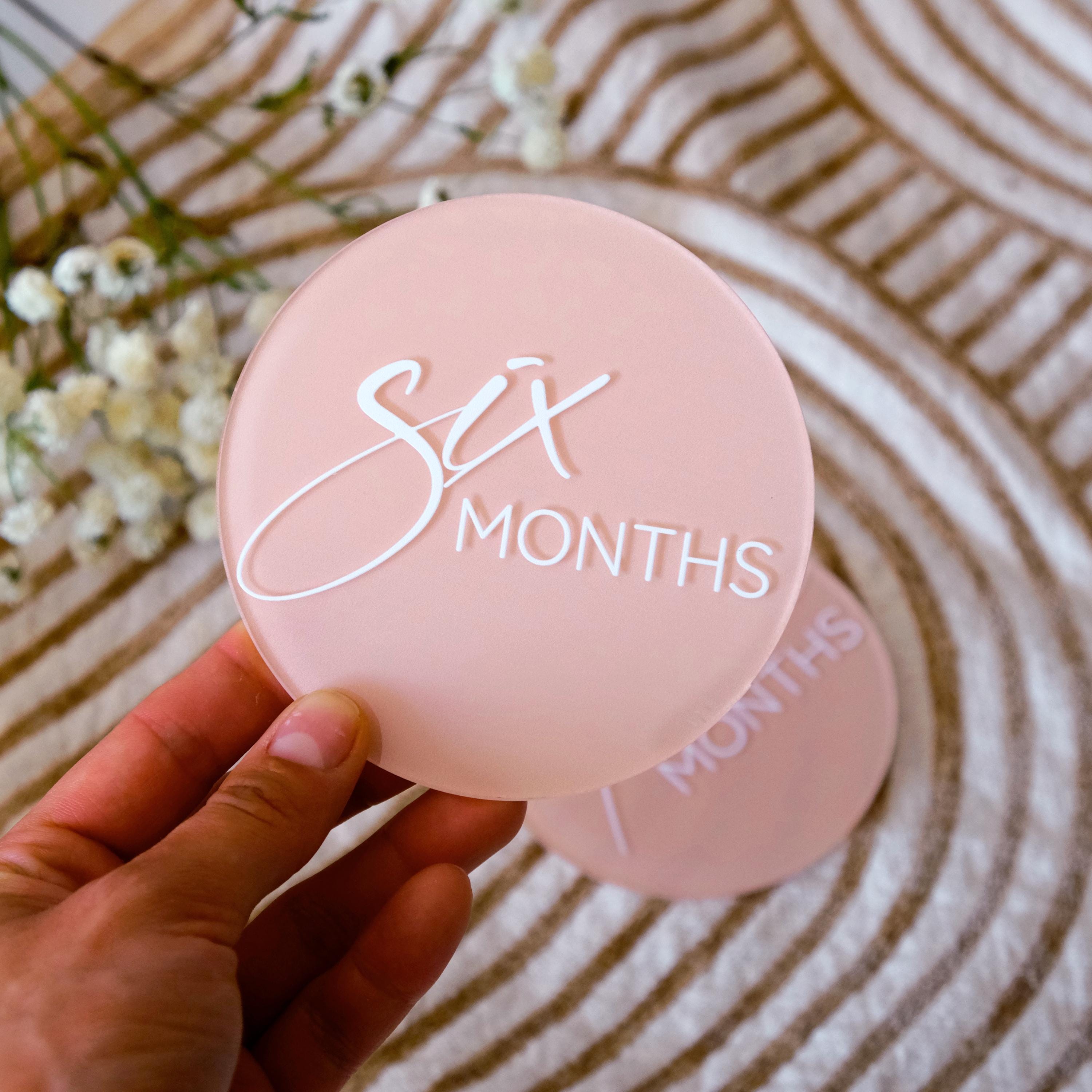 Birth Announcement Sign, Baby Monthly Milestones, Acrylic Name Plaques ...