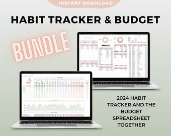 2024 Habit Tracker Spreadsheet Google Sheets Habit Planner, Weekly ...