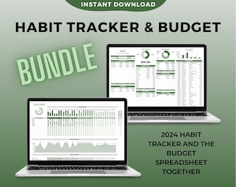 2024 Habit Tracker Spreadsheet Google Sheets Habit Planner, Weekly ...