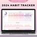 2024 Habit Tracker Spreadsheet Google Sheets Habit Planner, Weekly ...
