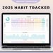 2025 Habit Tracker Spreadsheet Google Sheets! Habit Planner, Weekly ...