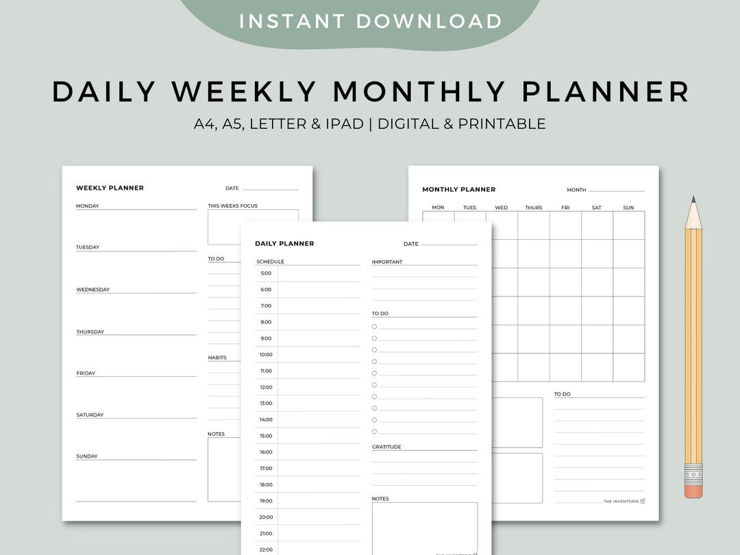 Daily, Weekly, Monthly Planners. 2023 Daily, Weekly, Monthly Planners ...