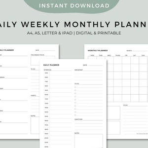 Daily, Weekly, Monthly Planners. 2023 Daily, Weekly, Monthly Planners ...