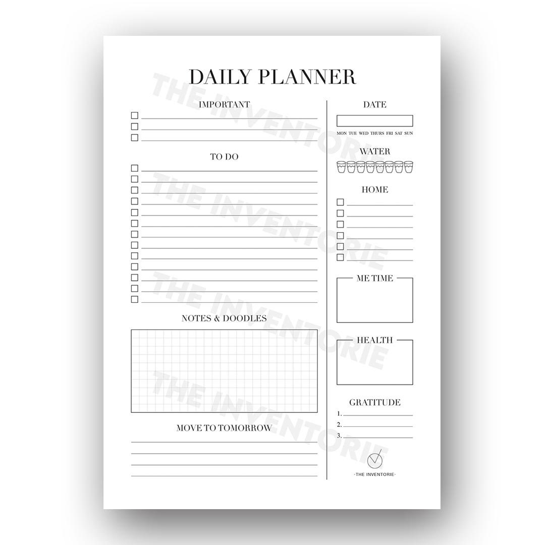 3 Planner Pack! Daily Planner, Monthly Planner, Weekly Planner. Digital ...