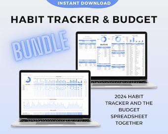 2024 Habit Tracker Spreadsheet Google Sheets Habit Planner, Weekly ...