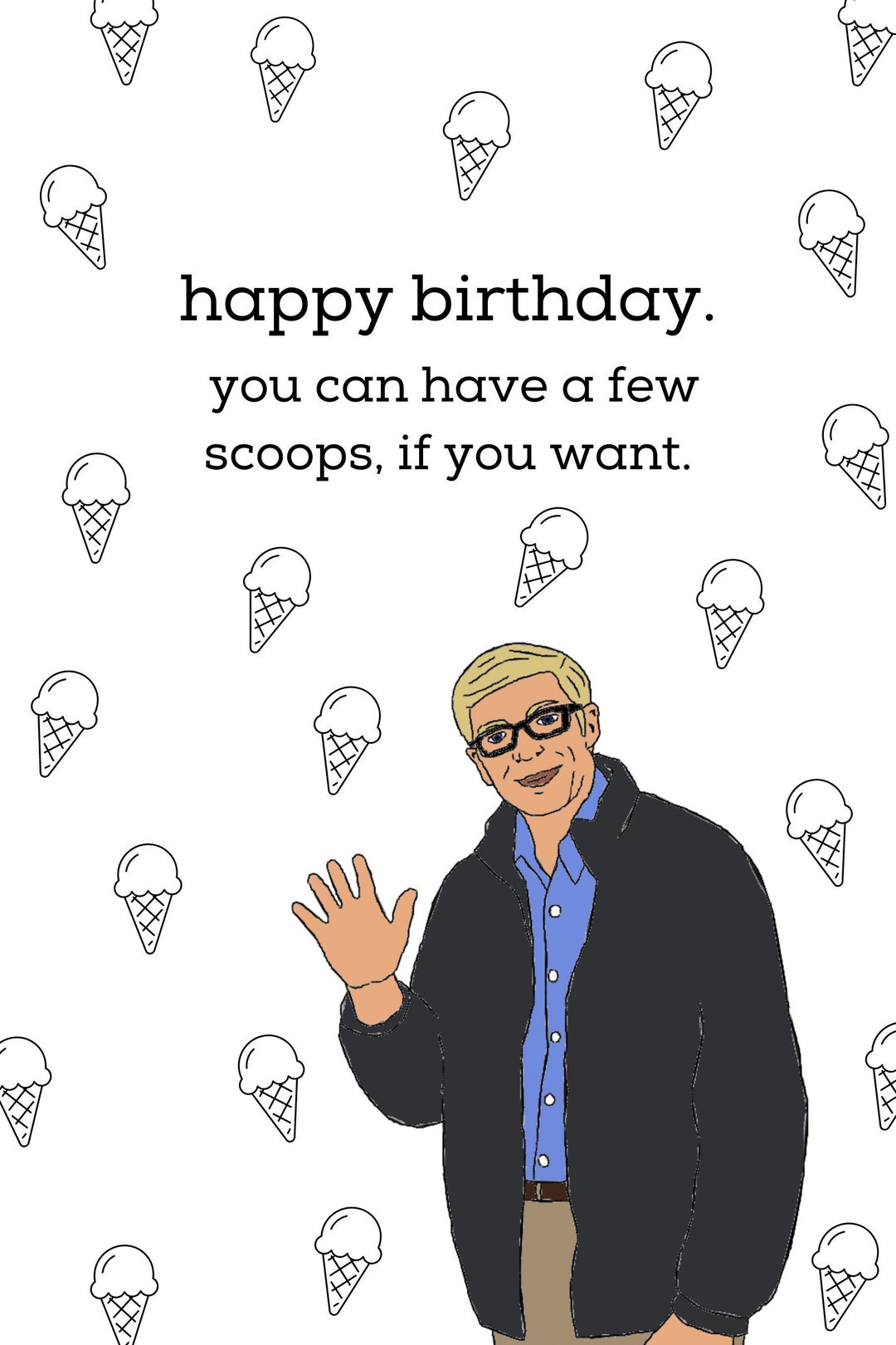 Joe Pera Birthday Card - Etsy