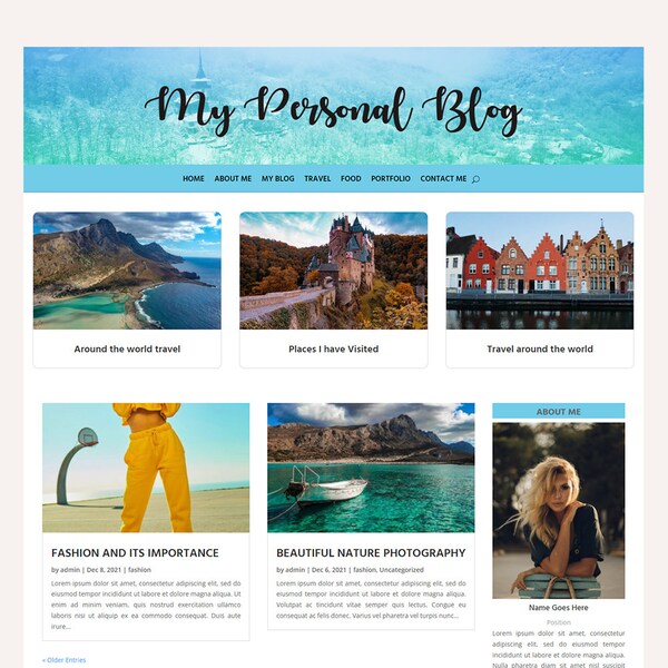Blogger Layout - Etsy
