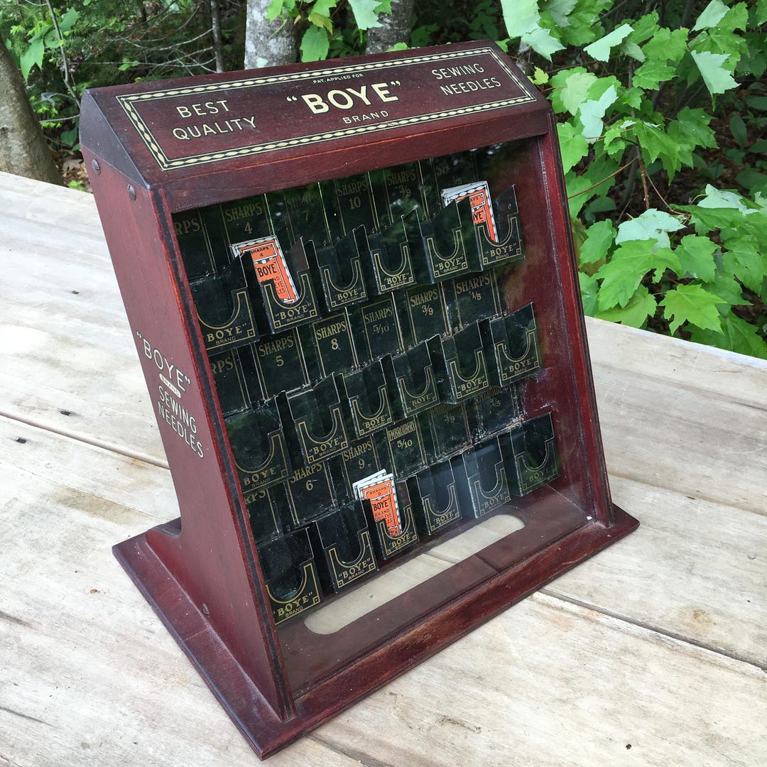 Boye Needle Store Display Case, Early 1900’s With Some New Old Stock ...
