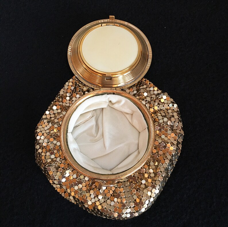 1930s Art Deco Evans Gold Mesh Compact Purse - Etsy