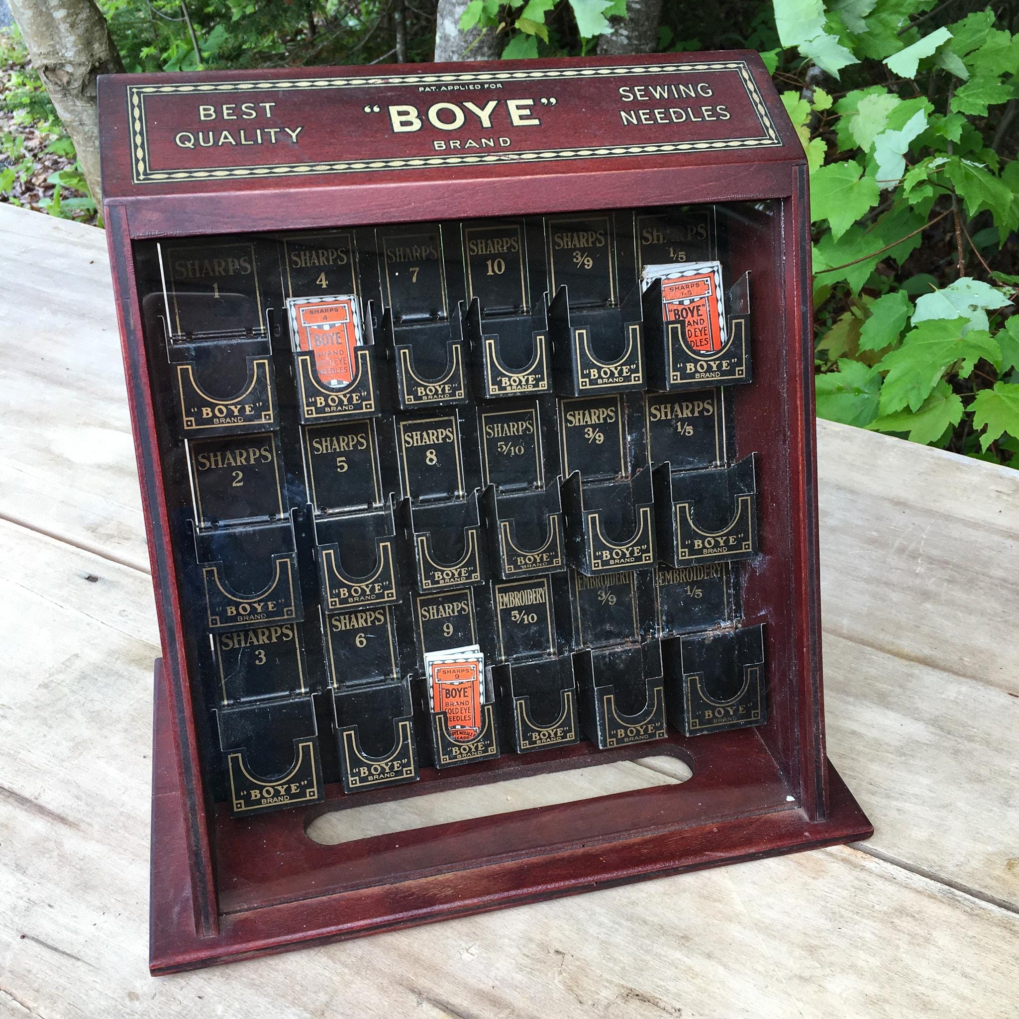 Boye Needle Store Display Case, Early 1900’s With Some New Old Stock ...