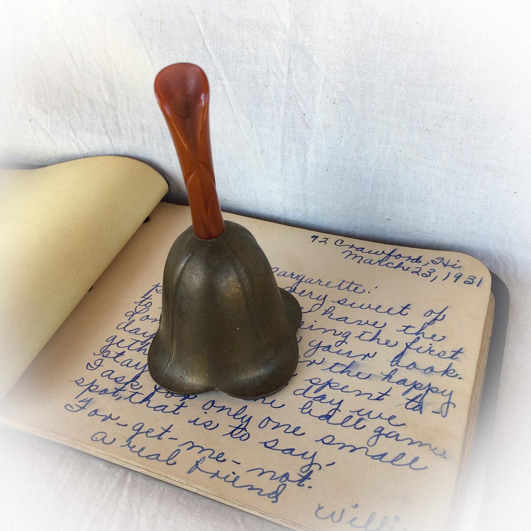 1920s 1940s Chase Brass Tulip Bell With Bakelite Handle - Etsy
