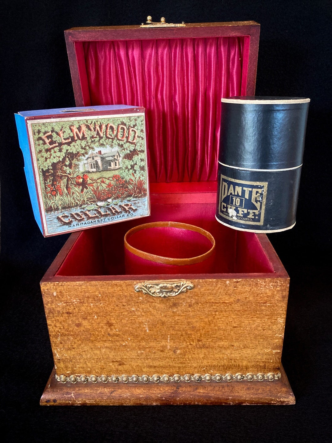 Victorian Era Collar Box With New Old Stock Cuffs and Collars - Etsy