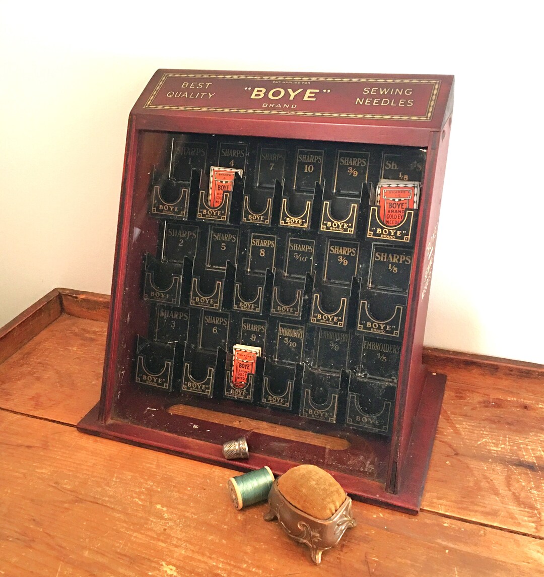 Boye Needle Store Display Case, Early 1900’s With Some New Old Stock ...