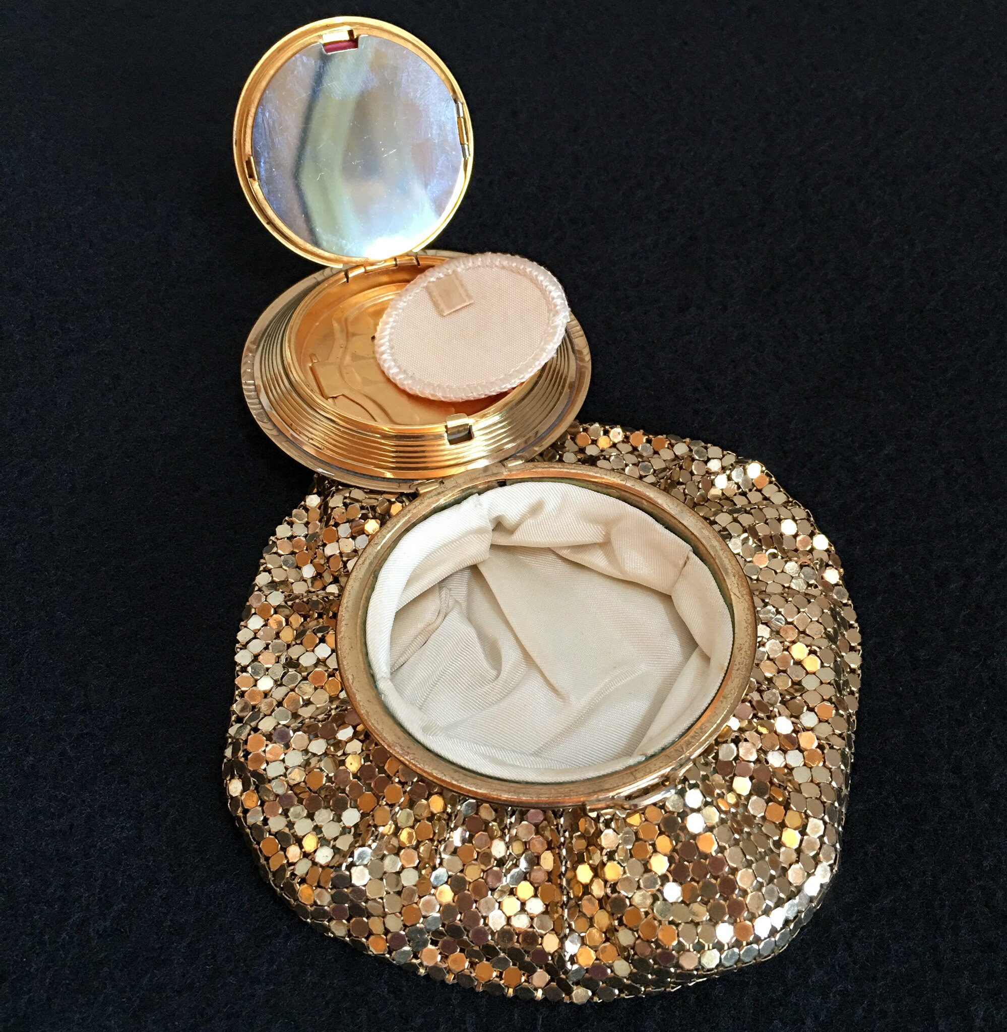 1930s Art Deco Evans Gold Mesh Compact Purse - Etsy