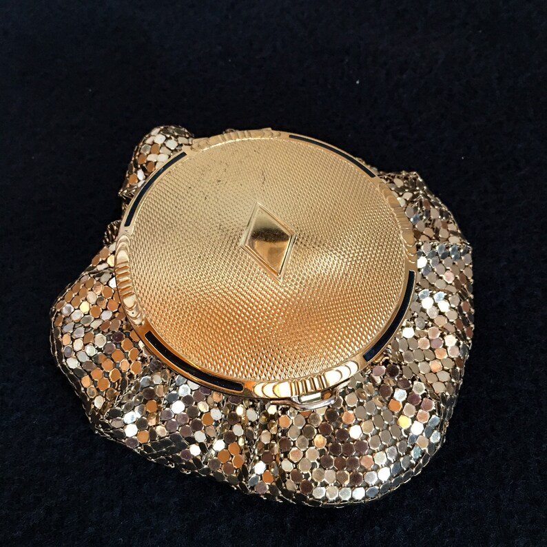 1930s Art Deco Evans Gold Mesh Compact Purse - Etsy