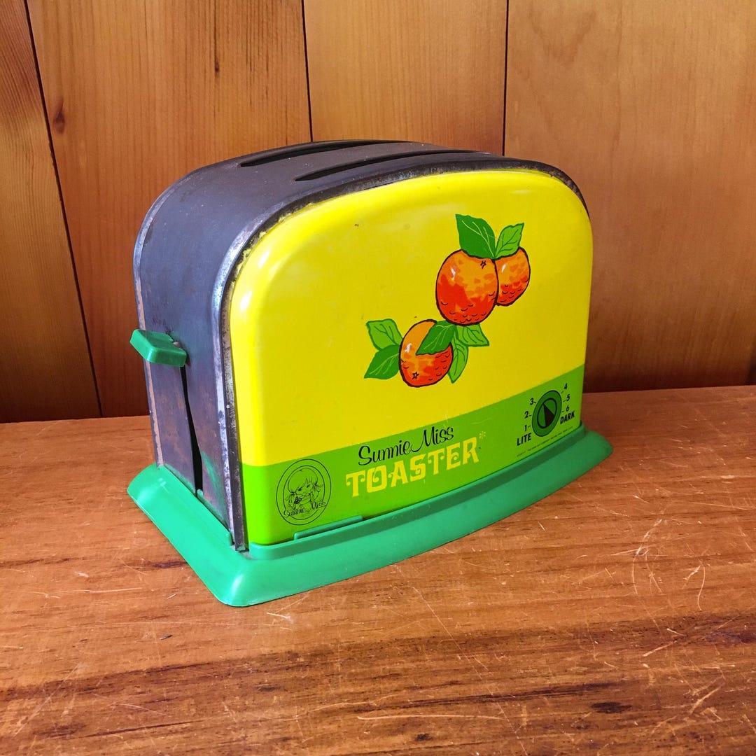 Vintage Sunnie Miss Toy Toaster: 1970s Ohio Art Tin Litho - Etsy