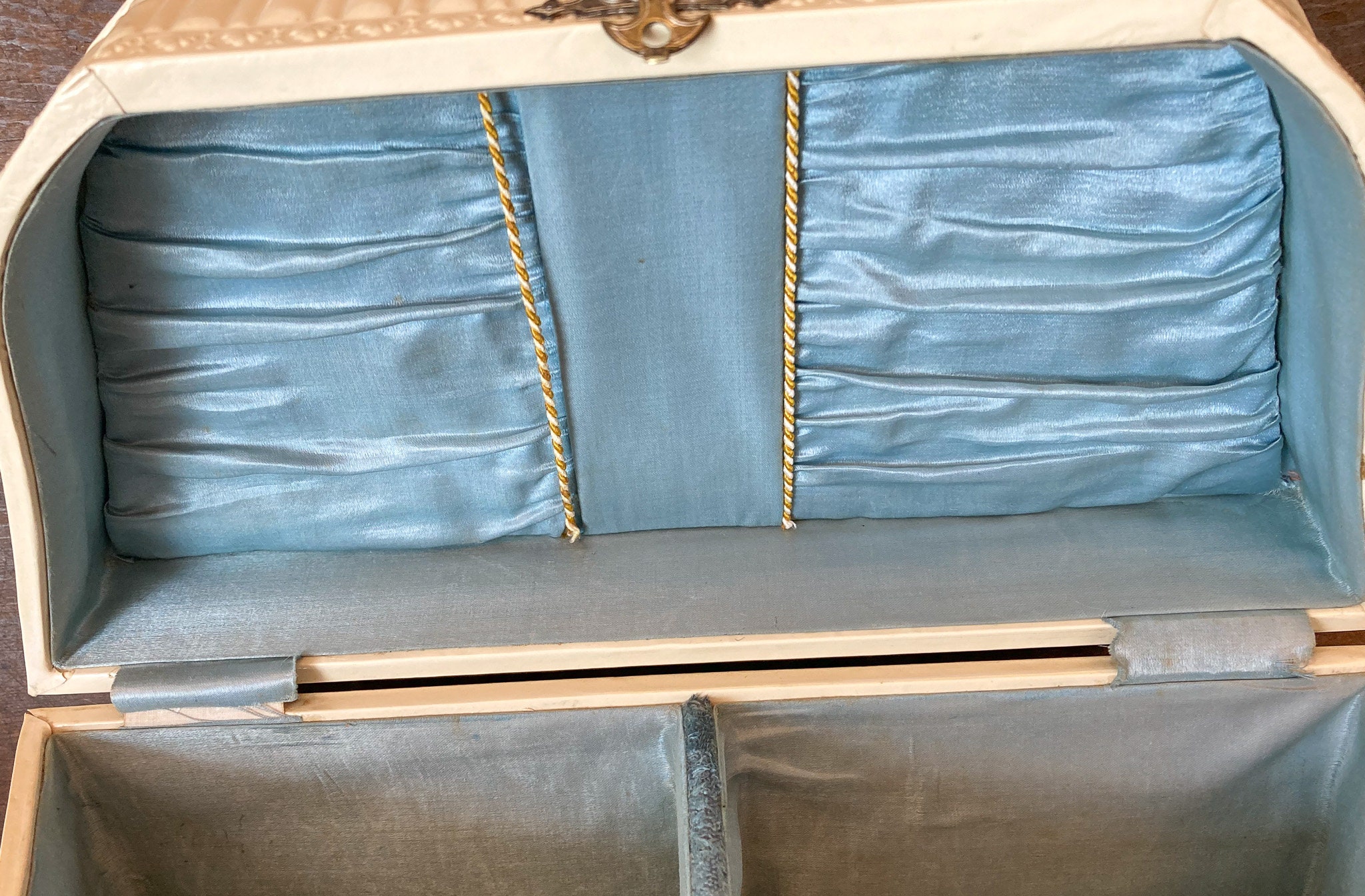 Antique Celluloid Vanity Box, Collar and Cuff Box - Etsy