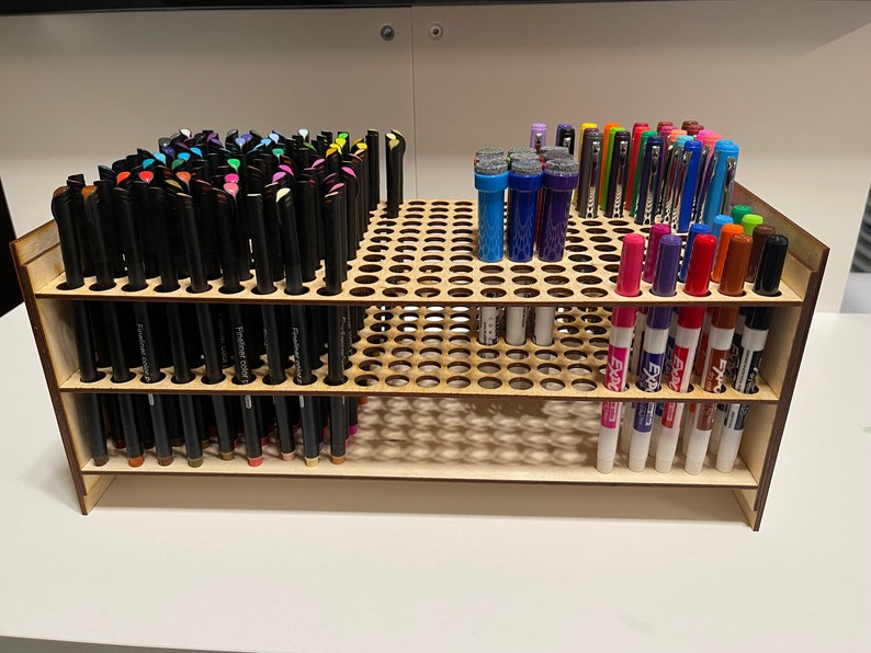 Laser Cut File: 15 Inch - Pen/pencil/marker/paint Brush Holder Insert ...