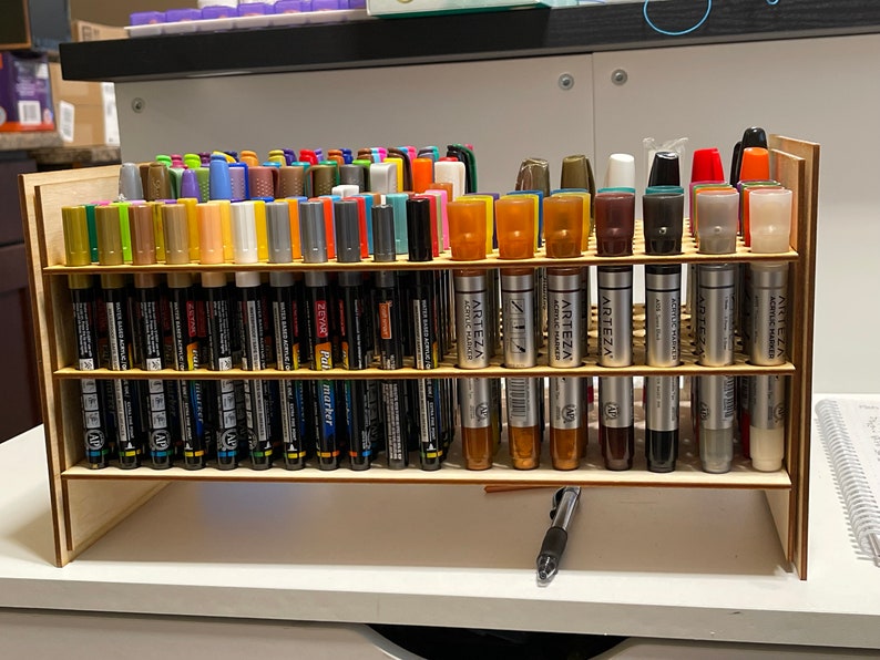 Laser Cut File: 15 Inch - Pen/pencil/marker/paint Brush Holder Insert ...
