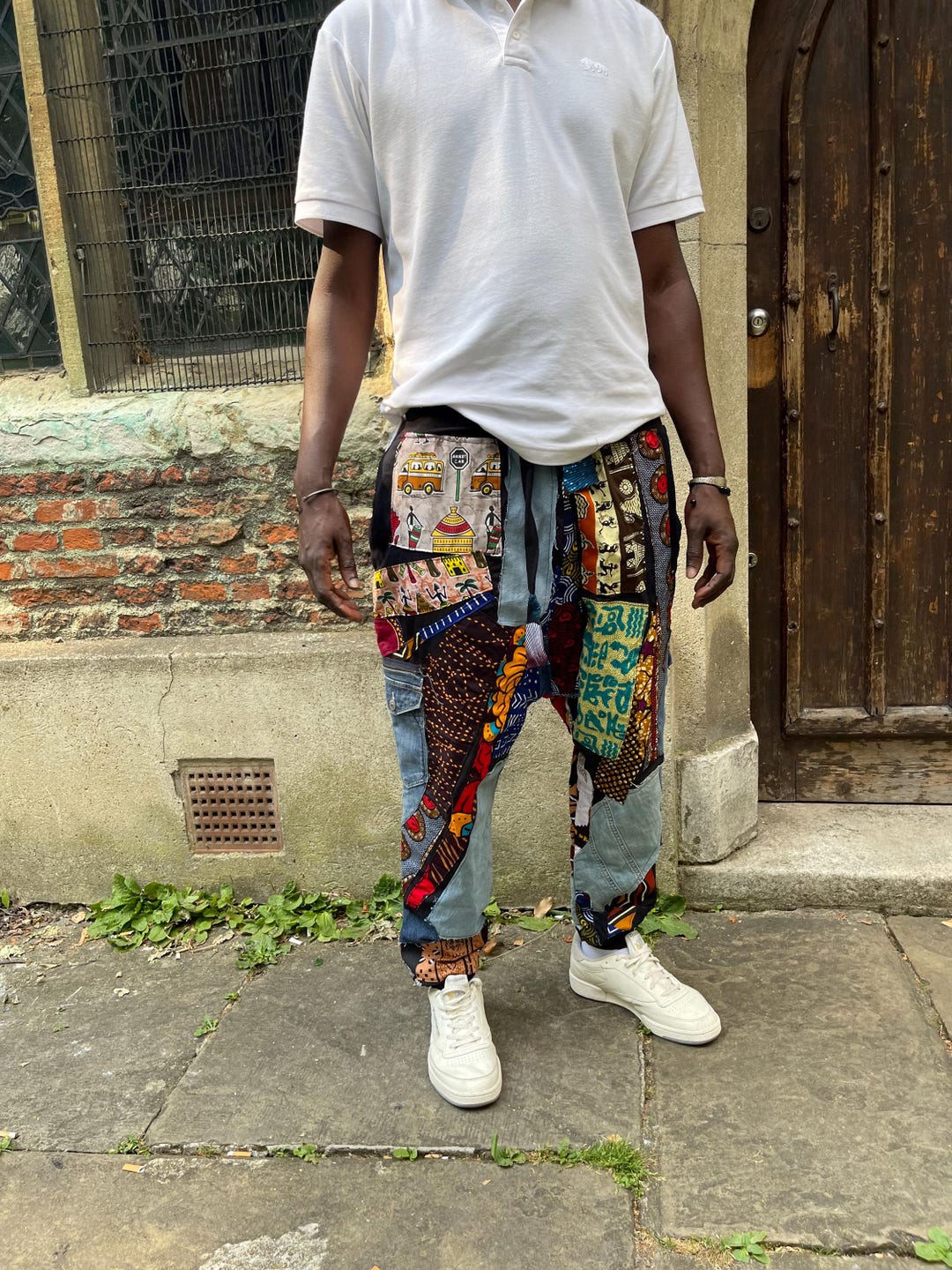 Hip Hop African Patchwork Trousers Streetwear Pants Colourful Harem ...